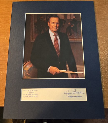 President George H.W Bush Vintage Signed Free Frank Autograph & Photo ...