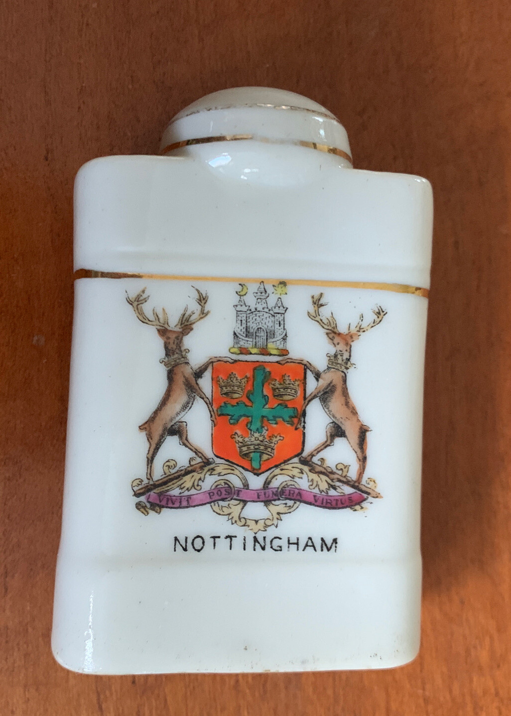 Vintage Shelley England NOTTINGHAM Crest Crested Ware - Model of Flash ...