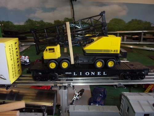 Lionel No. 6828 Flat Car with P&H Crane | eBay