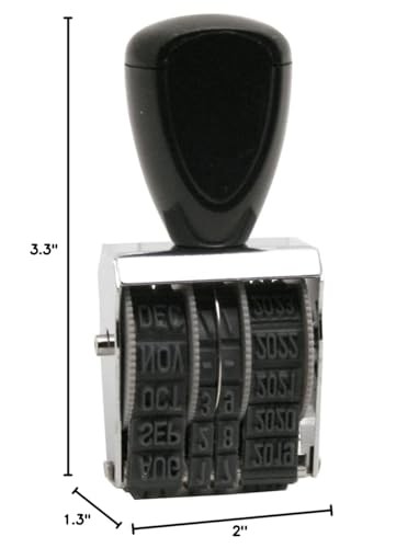 Traditional Rubber Date Stamp, Type Size 1.5, Black (RD015) | eBay