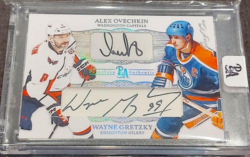 1/1 WAYNE GRETZKY & ALEX OVECHKIN Dual AUTO Card *PRICELESS AUTHENTIC ...