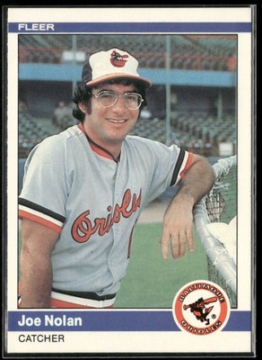 1984 Fleer Baseball Card Joe Nolan Baltimore Orioles #15 | eBay