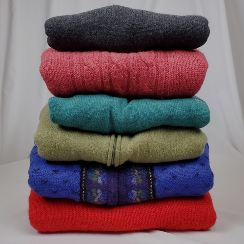 100% Wool Cutter Lot of 6 Sweaters 4 Pounds 10 Ounces Flaws Upcycle | eBay