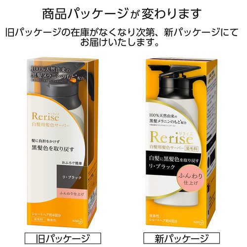 Rerise Gray Hair Dye Re Black (Natural Blackness) Soft Finish Unisex ...