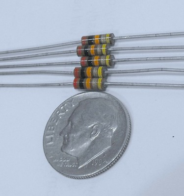 20K 10000 OHM 1/4 WATT 5% ALLEN BRADLEY QTY-20 TUBE AMP CARBON RESISTOR ...