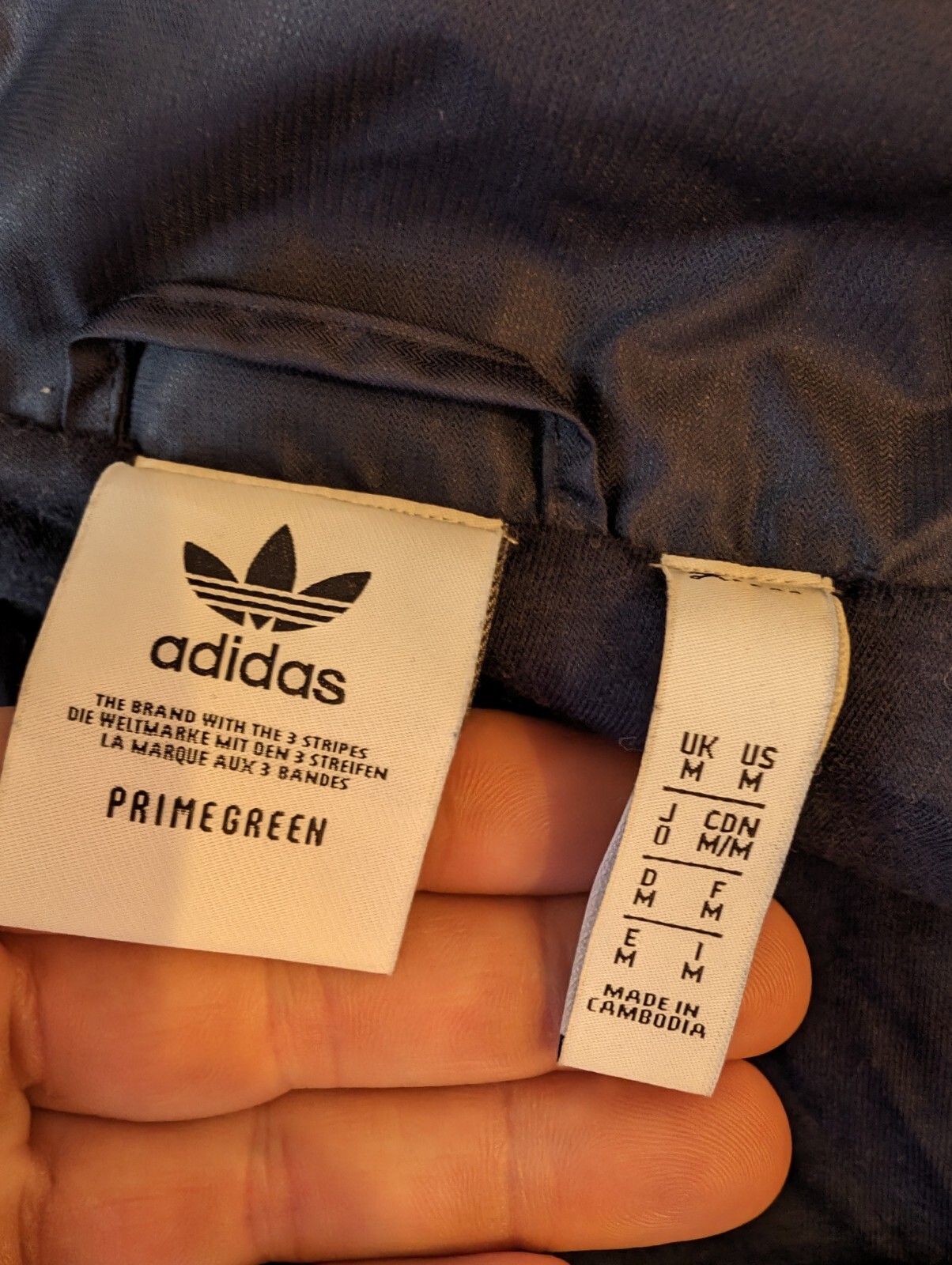 Arsenal Rainproof Jacket 90s Adidas Originals Blue Adults Medium ...