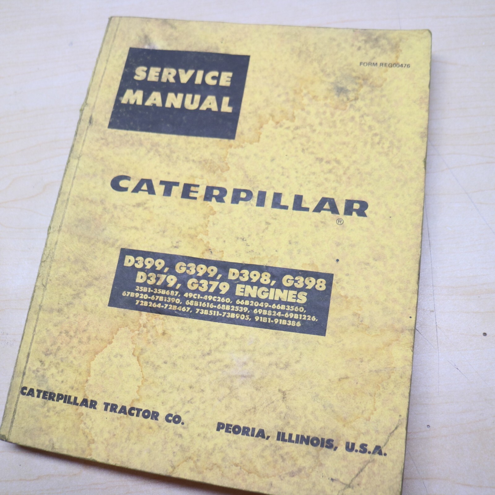 CAT Caterpillar D399 G399 D398 G398 D379 G379 Engine Service Repair ...
