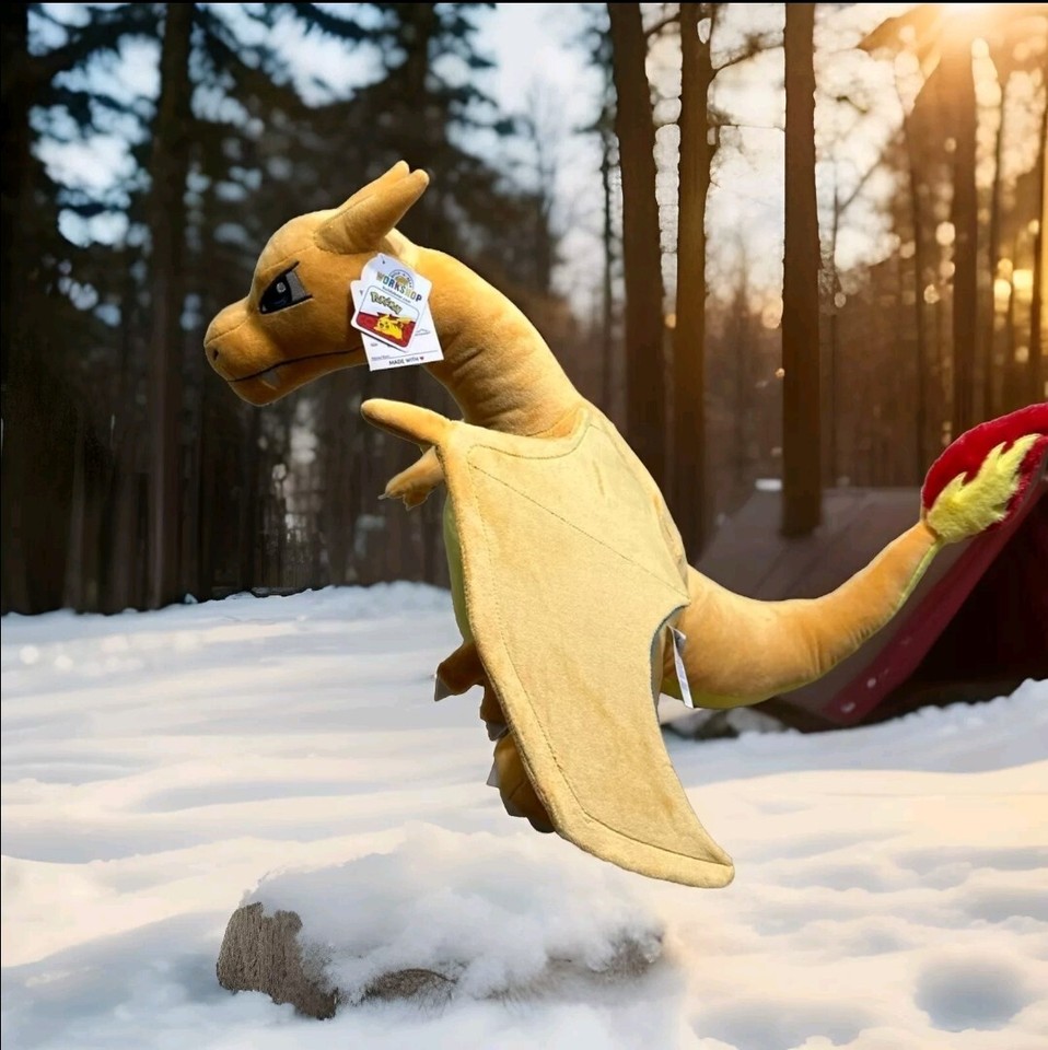 Build A Bear Giant CHARIZARD 2ft Pokemon Plush, Hat, Scarf Jumbo ...