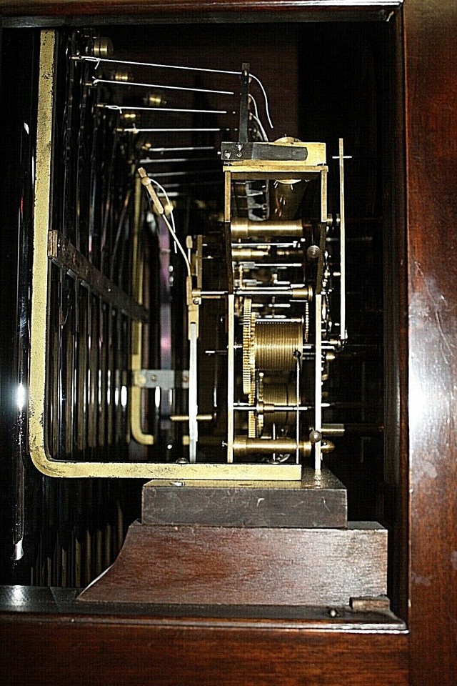 WINTERHALDER & HOFMEIER Long Case GRANDFATHER CLOCK.9 Tubes 3 Chimes ...