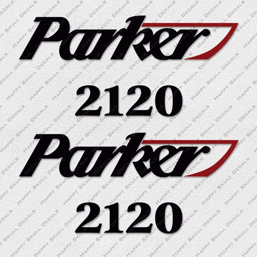 PARKER BOAT 2120 LOGO DECALS STICKERS 9" x 4.1" 2pcs. | eBay