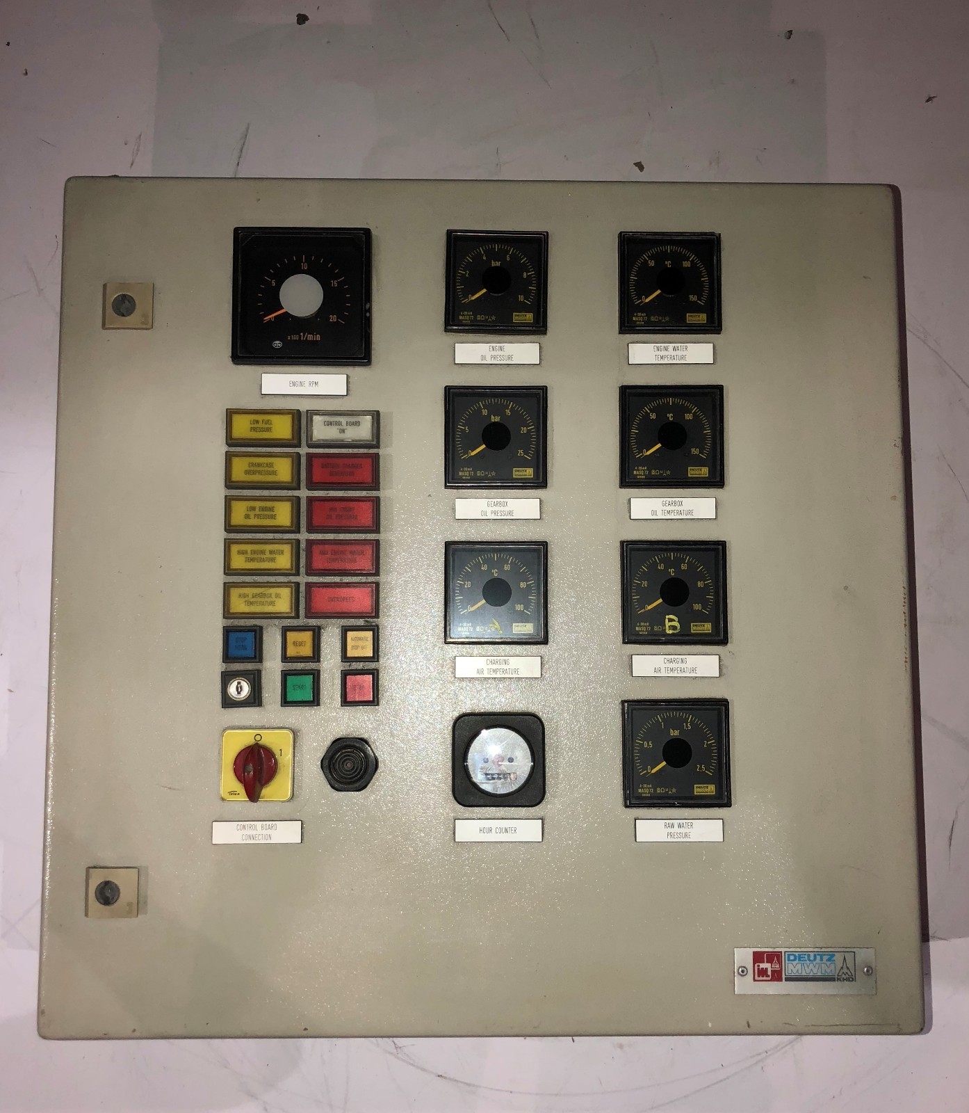 Deutz TBD 604B V12 / TBD 620 V12 Engine Instrument Control Panel | eBay