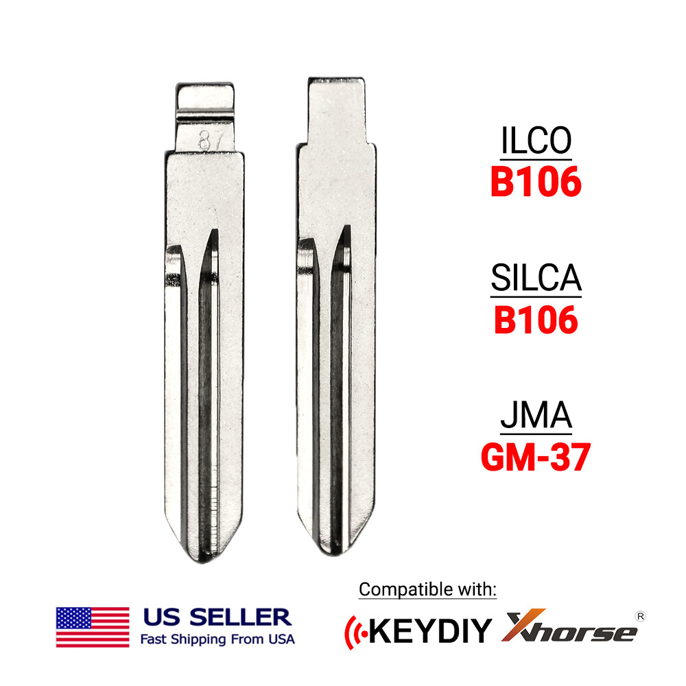 10x New Uncut Universal Flip Remote Key Blade GM Type B106 GM-37 | eBay