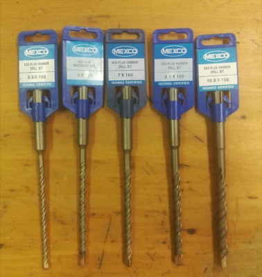 Mexco SDS Drill Bits 160mm x 5.5, 6, 7, 8 and 10mm | eBay UK