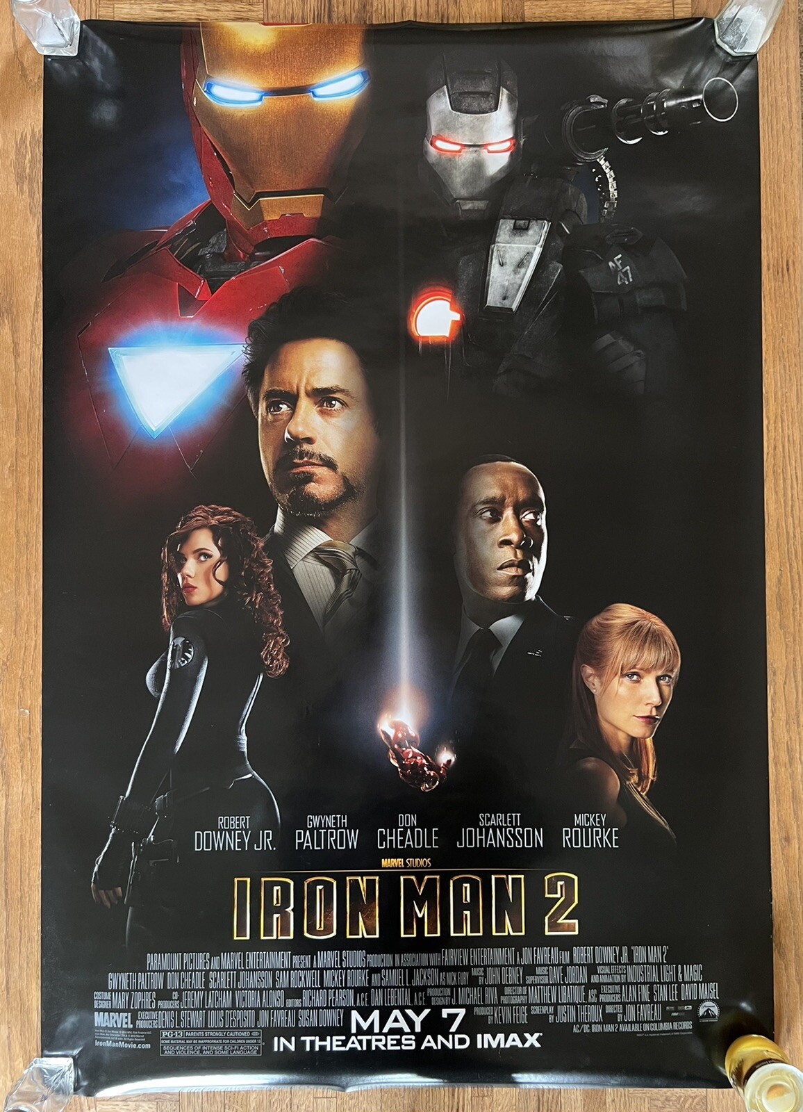 IRON MAN 2 (2010) Poster 27x40 DS Rare ORIGINAL Marvel | eBay