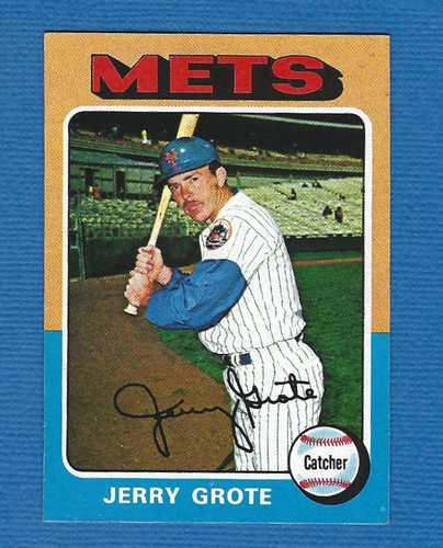 JERRY GROTE, NEW YORK METS 1975 TOPPS MINI CARD #158 - NRMT | eBay