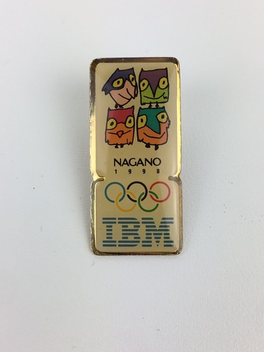 Nagano IBM Snowlets Olympics VTG 1998 Pin Enamel Rectangle | eBay