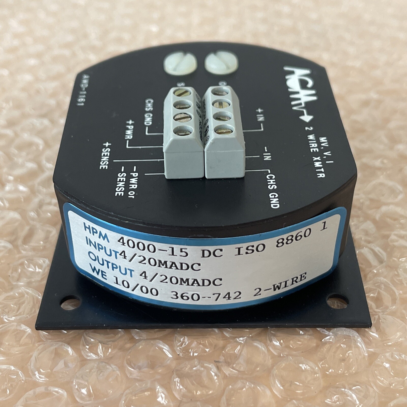 AGM Isolator Loop AWD-1161 HPM- 4000-15 MAC In&Out 0/130VAC 4/20MADC ...