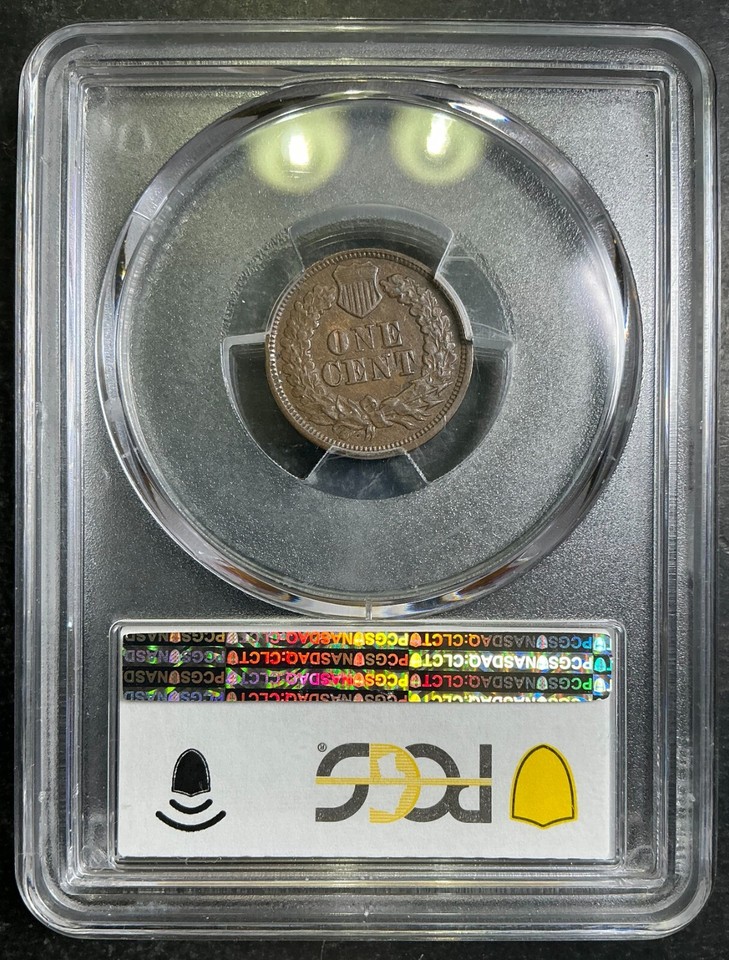 PCGS AU50 1871 Indian Head Cent S4 SHALLOW N ULTRA Rare Key Variety FS ...