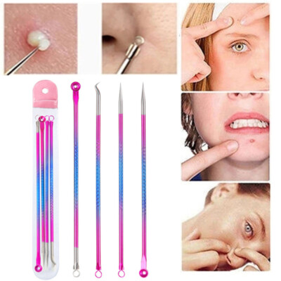 Pimple Popper Blackhead Remover Tool Kit Comedone Acne Spot Zit ...