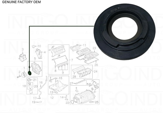 Genuine Land Rover Front Crankshaft Seal Lr4 OEM LR010706 for sale ...