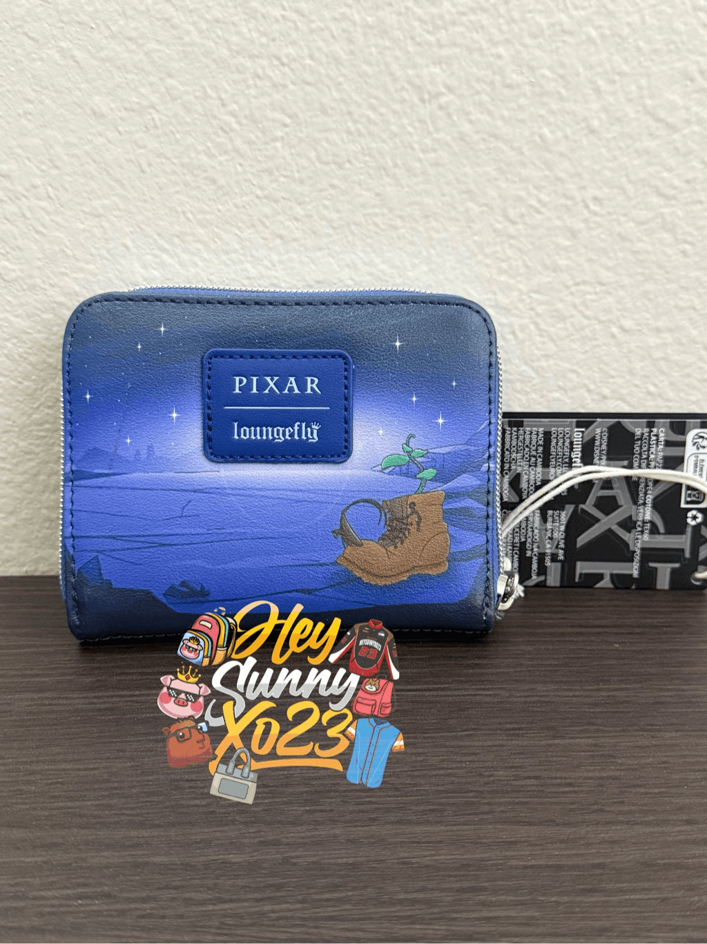 Loungefly Disney Pixar WALL-E & EVE Night Sky Zip Wallet