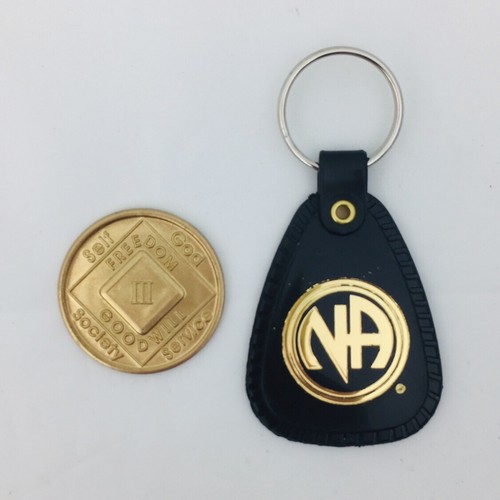 Narcotics Anonymous 3 III Year Medallion and Multi Year Keytag English ...