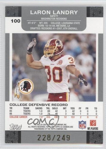 2007 Co-Signers Green Changing Faces Gold LaRon Landry Joseph Addai ...