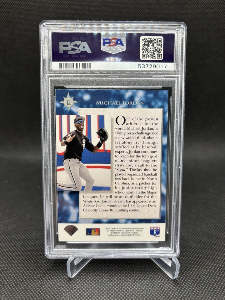 1994 UD Diamond Collection Michael Jordan #C2 - PSA 8 NM-MT - Central ...