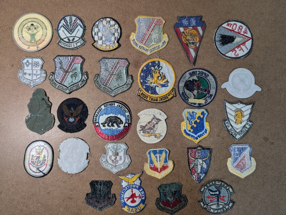 Lot 28 Vintage & Modern USAF Patch Patches Air Force TFW NATO Airplanes ...