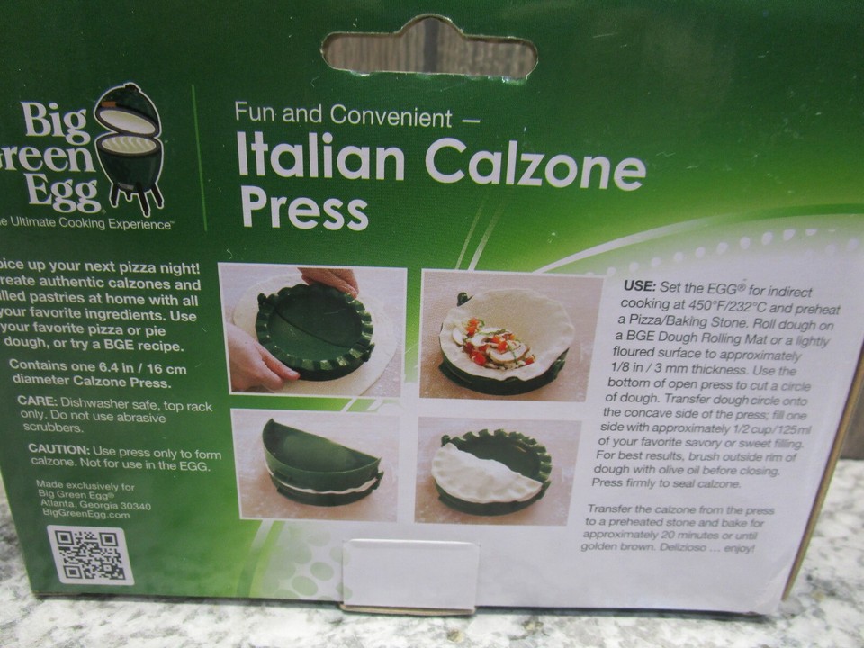 Big Green Egg Fun and Convenient-Italian Calzone Press Small | eBay
