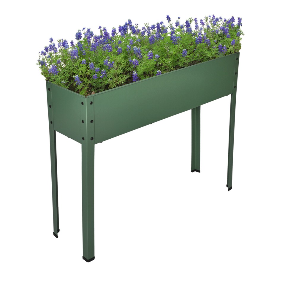 Metal Raised Elevated Garden Bed Planter Box Vegetables Fruits Herb ...