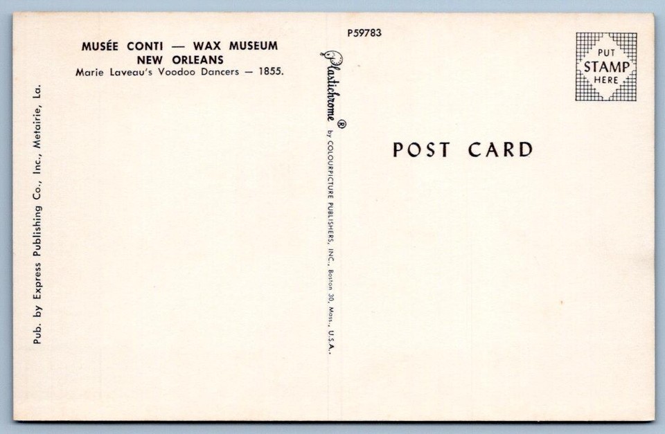 1950's VOODOO DANCERS MARIE LAVEAU'S WAX MUSEUM MUSEE CONTI NEW ORLEANS ...