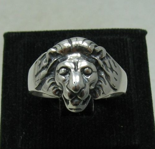 Genuine Sterling Silver Ring Lion Solid Hallmarked 925 Handmade | eBay