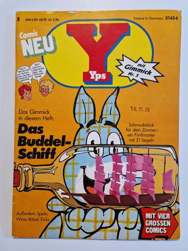 YPS Heft Nr.5 ohne Gimmick, mit Robin Ausdemwald, Hector, Yinni + Yan ...