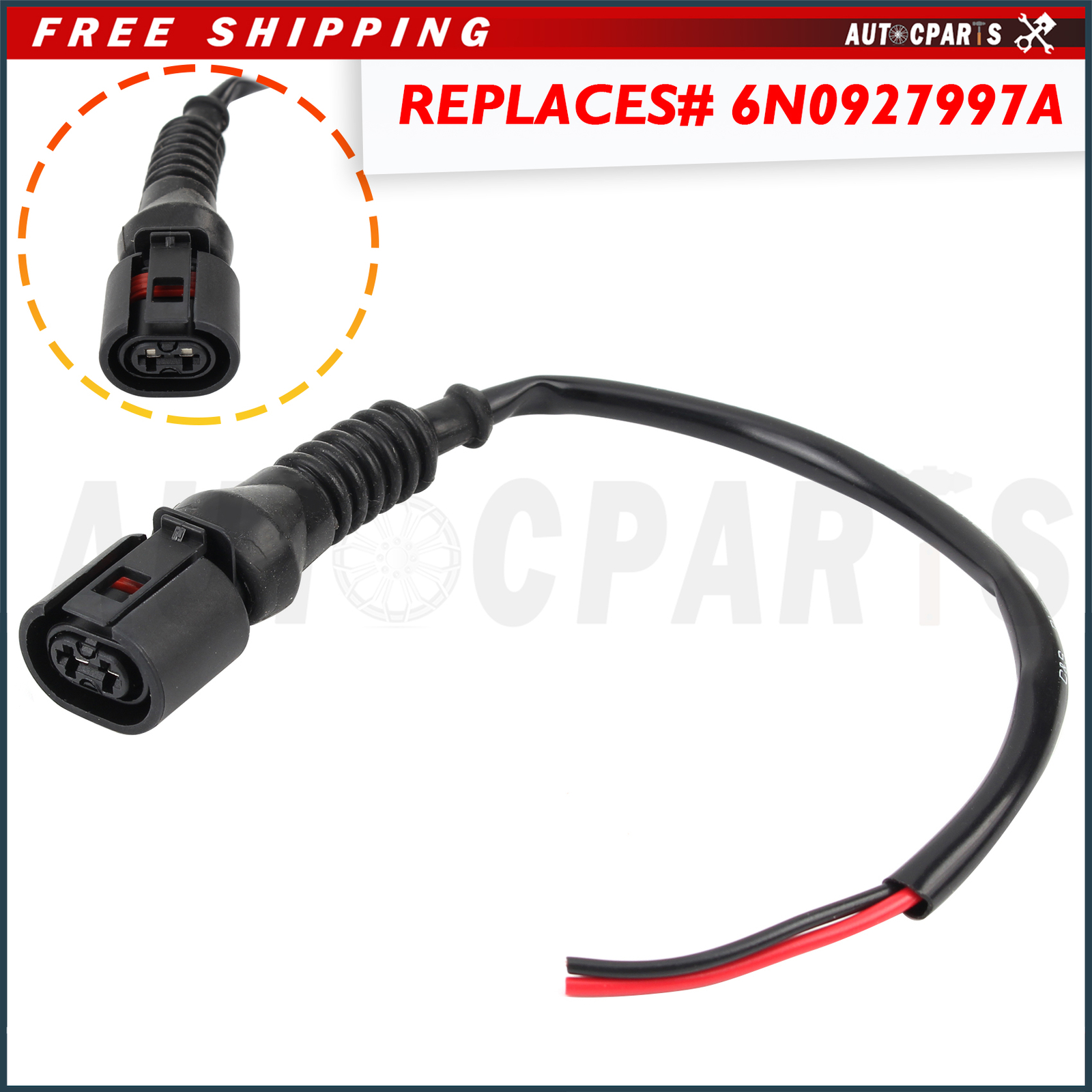 ABS Sensor Wiring Plug Pigtail For VW Jetta Golf Jetta Beetle Passat ...
