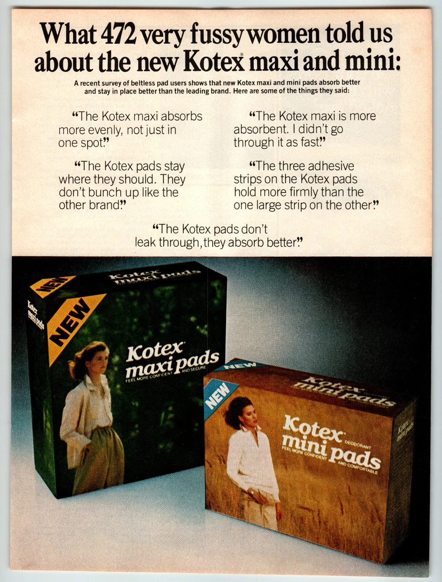 1980s Kotex Ads
