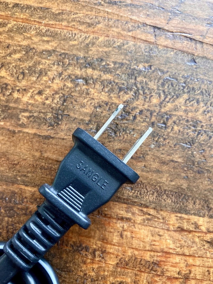 SANGLE E205766 DTI-2P-02 5ft AC Power Cord 7A 125V 2-Prong C7 Figure-8 ...