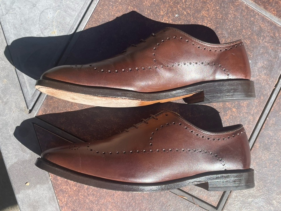 Allen Edmonds 8D Fairfax Brown Whole Cut Brogue Oxford Mens Leather ...