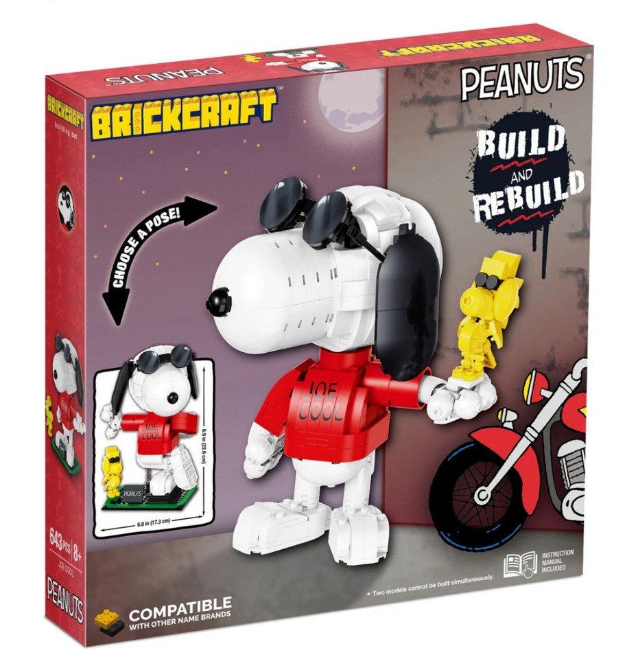 Brickcraft Peanuts Snoopy ‘Joe Cool’ Building Set Limited Edition RARE ...