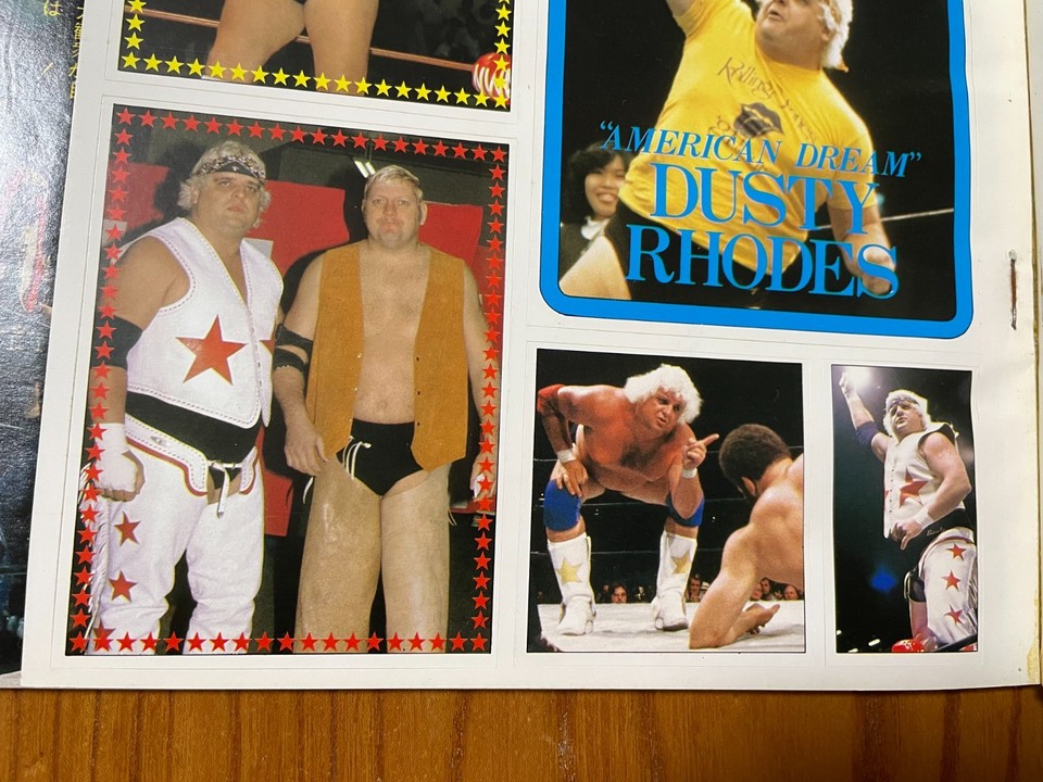 1 Magazine:1982 Japan BBM Wrestling Magazine w/ Dusty Rhodes Wrestler ...