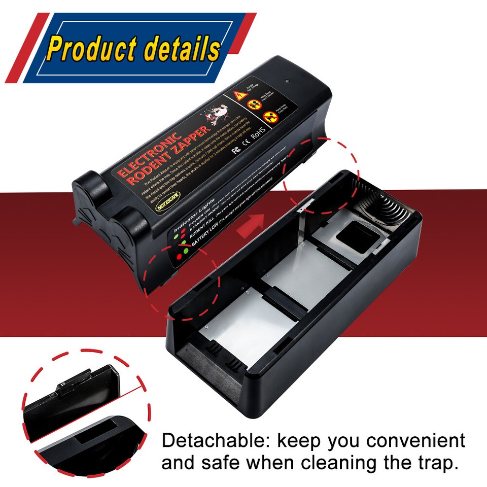 Electronic Mouse Trap Victor Control Rat Killer Pest Electric Rodent ...