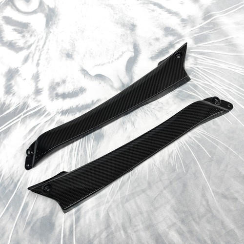 For KAWASAKI NINJA H2 H2R H2C Carbon Fiber Fuel Tank Side Panel glossy ...