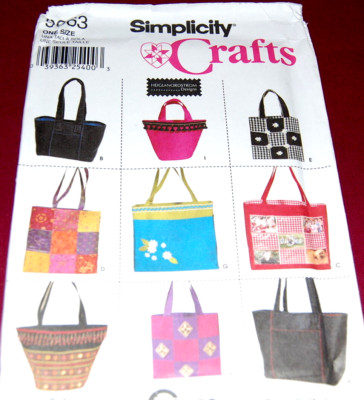 Simplicity Pattern # 9963 - Nine Styles Purses / Handbags / Totes ...