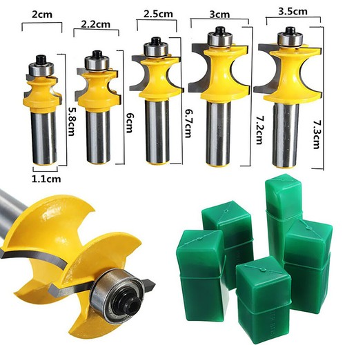 Bullnose Bead Column Face Molding Router Bit Woodworking Cutter 1/2 ...