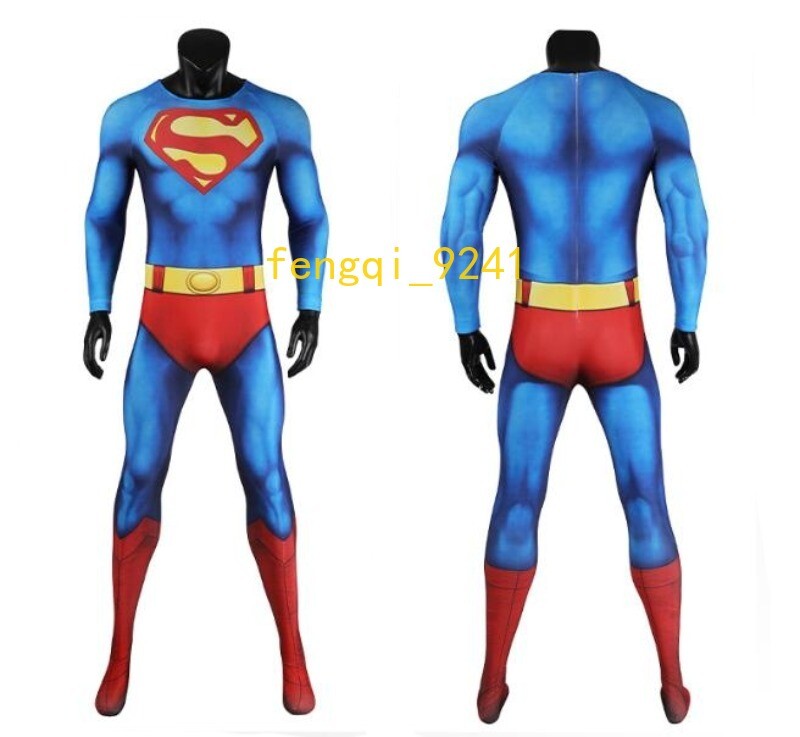 Moive Superman 1978 Christopher Reeve Bodysuit Cosplay Costume Jumpsuit ...