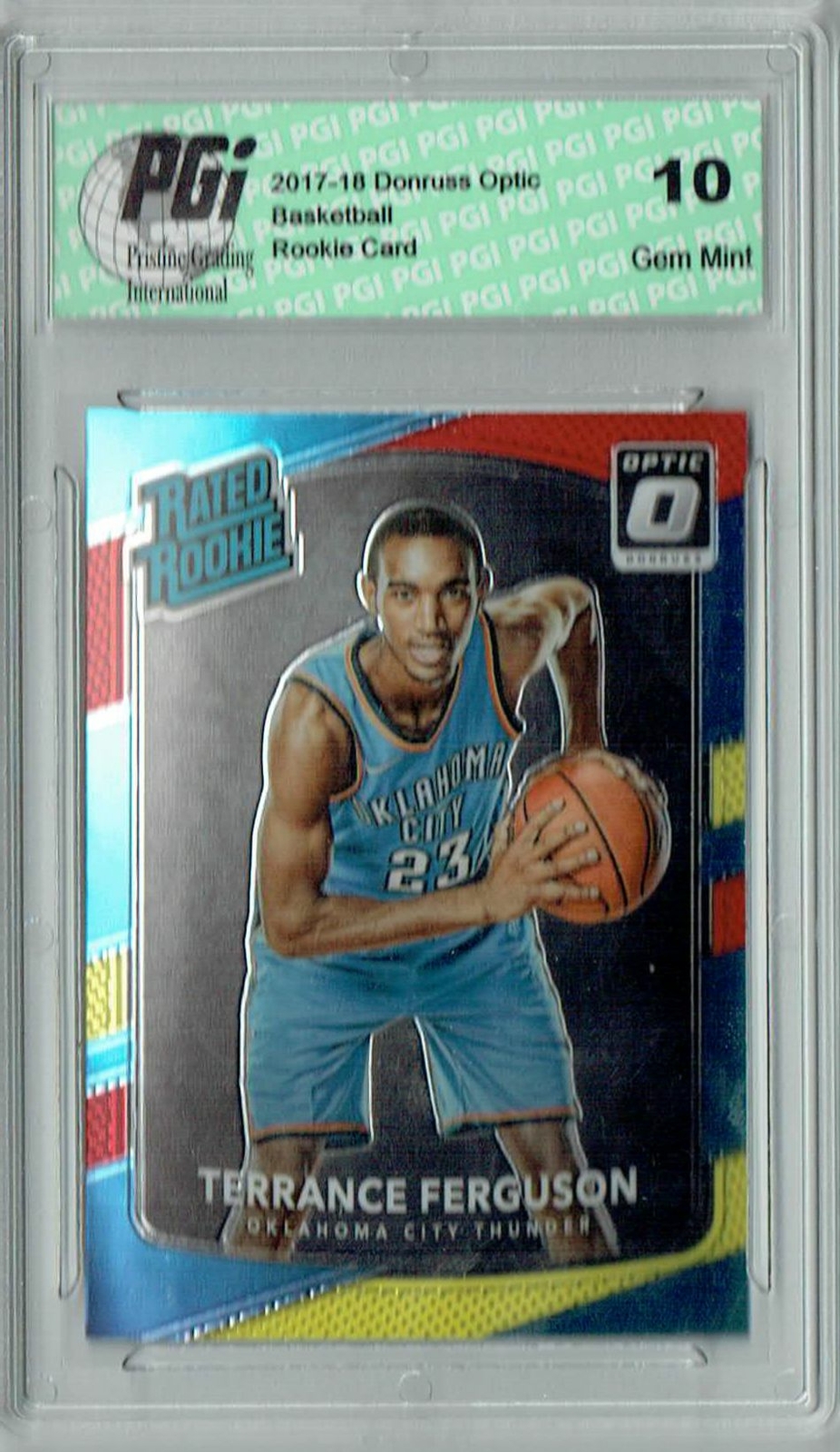 Terrance Ferguson 2017 Donruss Optic #180 Red & Yellow Rookie Card PGI ...