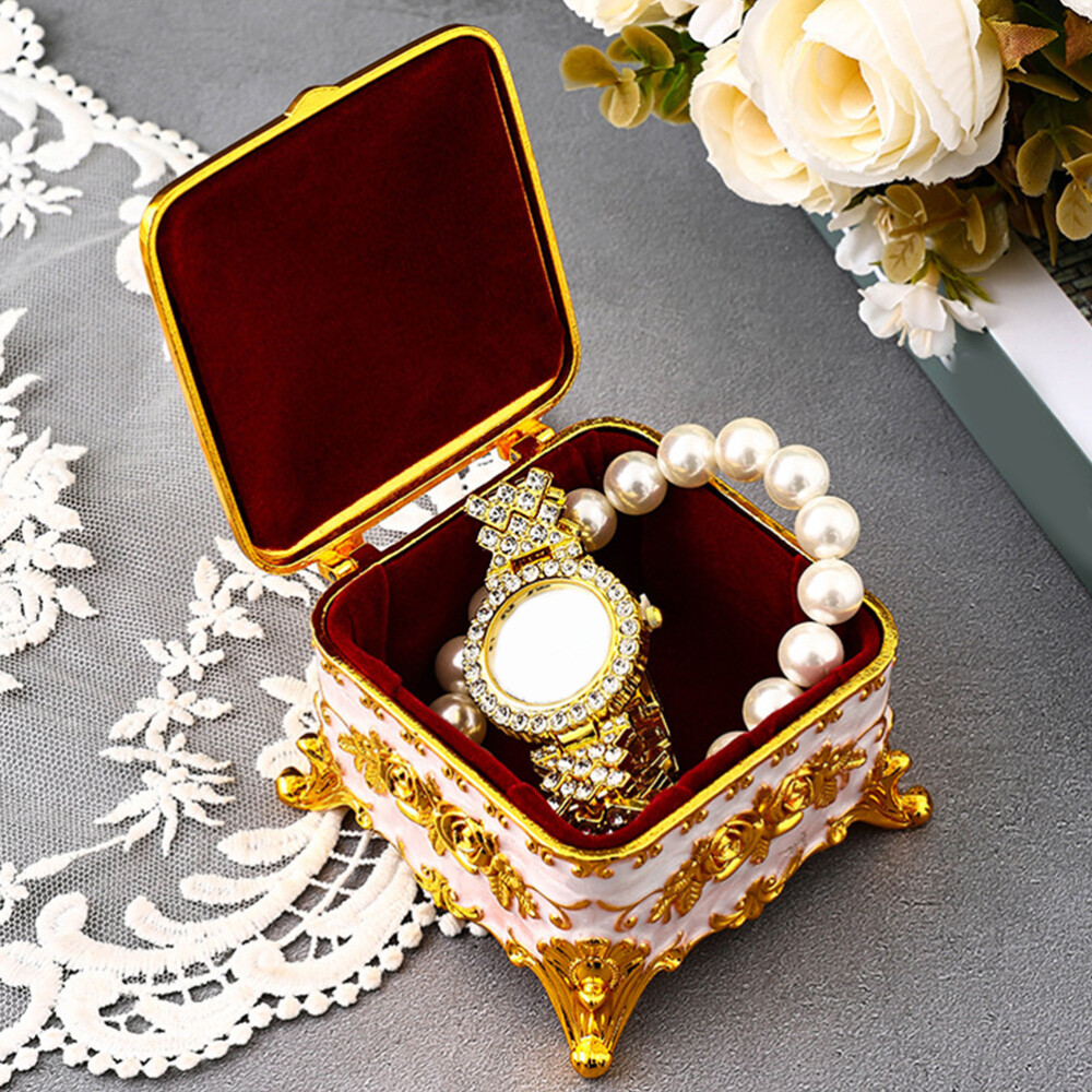 3pcs Trinket Storage Box Box Retro Style Box Alloy Square Shape | eBay