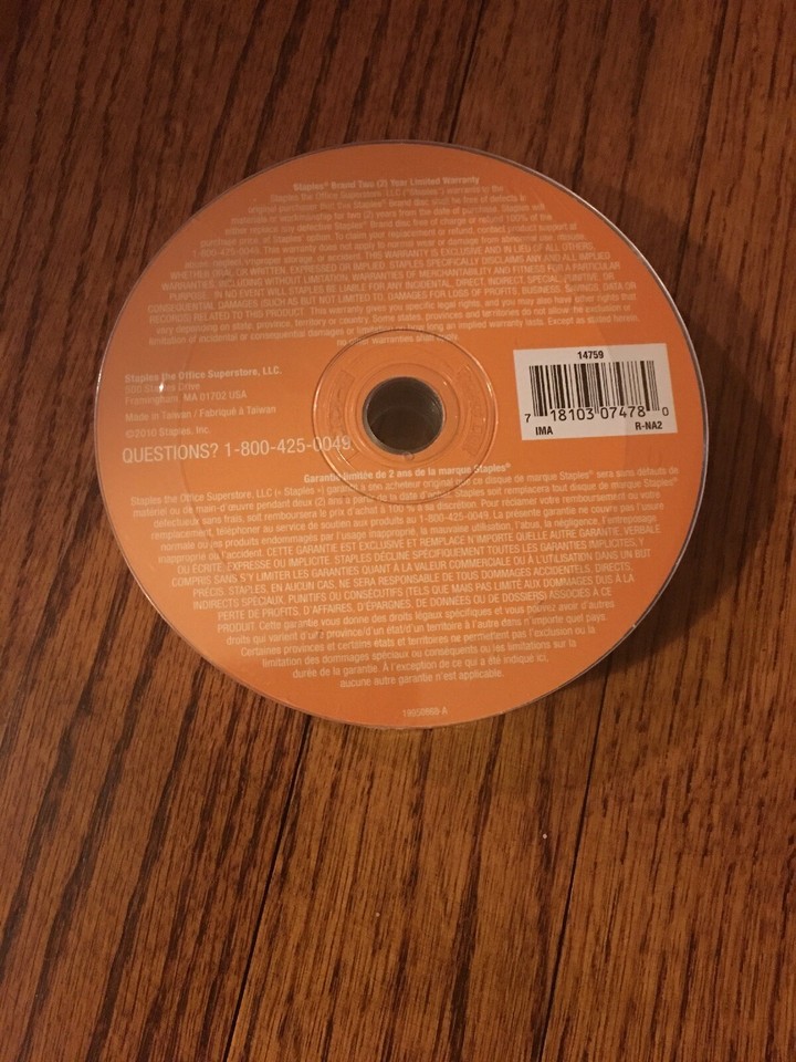 New Staples DVD+R Recordable, 12 pack, 4.7GB | eBay