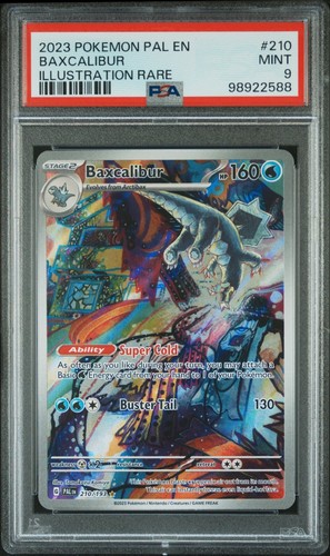 PSA 9 MINT Baxcalibur 2023 Paldea Evolved 210/193 Illustration Rare ...