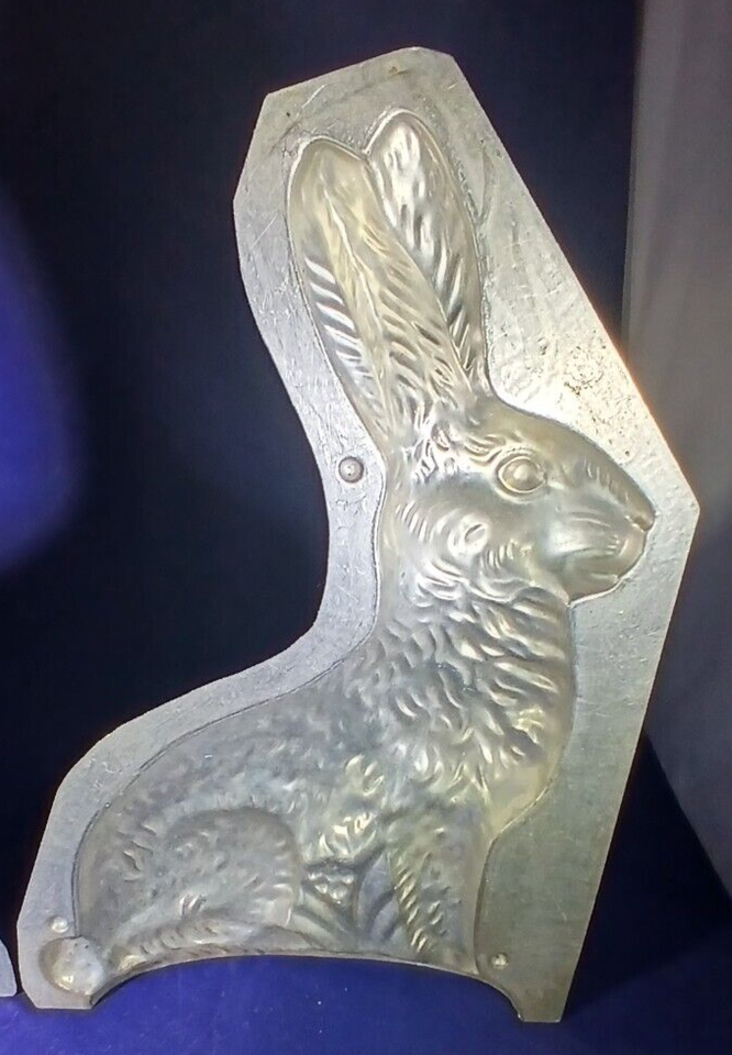 ANTIQUE RABBIT CHOCOLATE MOLD. 12" TALL. Mold # 230 (?) | eBay